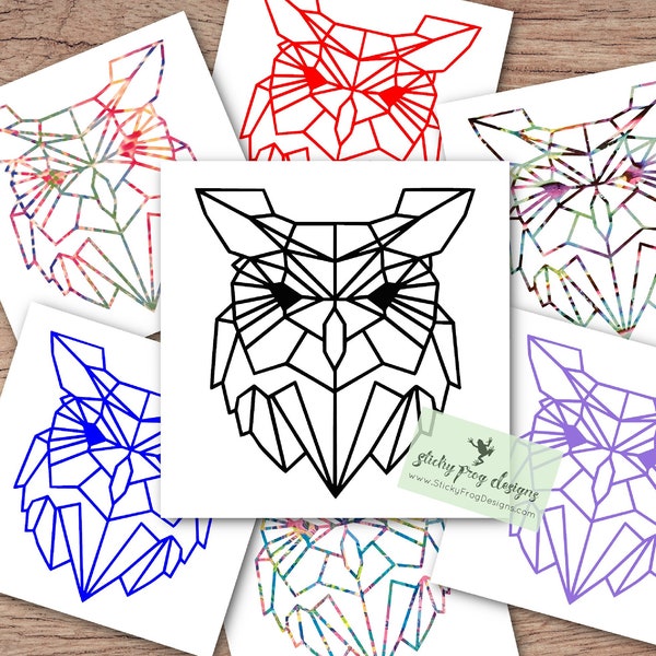 Geometric Owl - Etsy