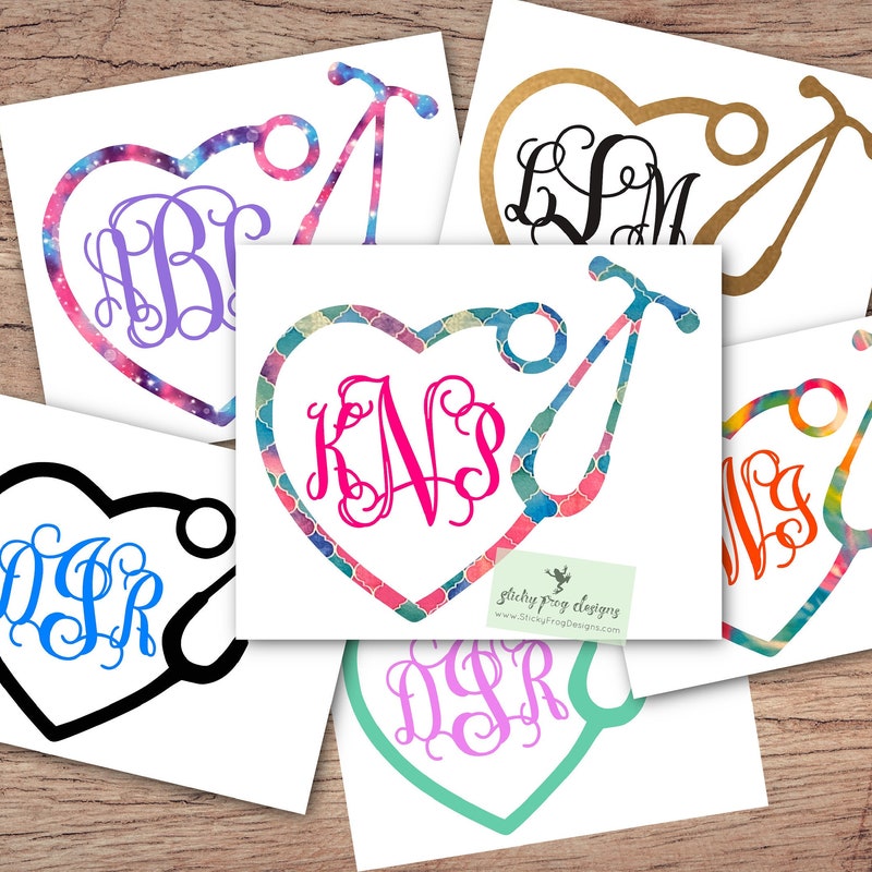 Stethoscope Monogram - Etsy