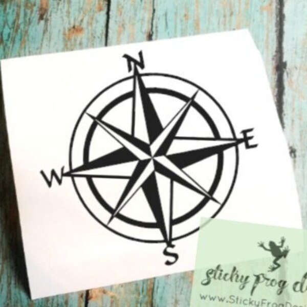 Compass Sticker - Etsy