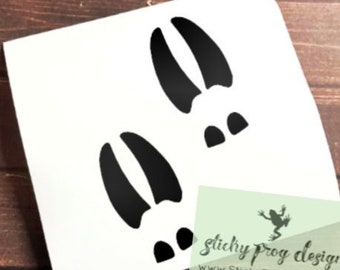 Deer Track Decal - Etsy