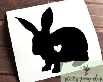 Flemish Giant Rabbit Silhouette Sticker Vinyl Bunny Decal - Etsy