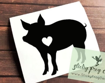 Show Pig Decal - Etsy