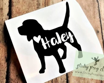 Beagle Window Decal - Etsy
