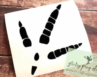 Deer Track Decals | Etsy