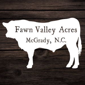 Customized Farm Decal, Custom Ranch Decal, Homestead Decal, Custom Farm ...