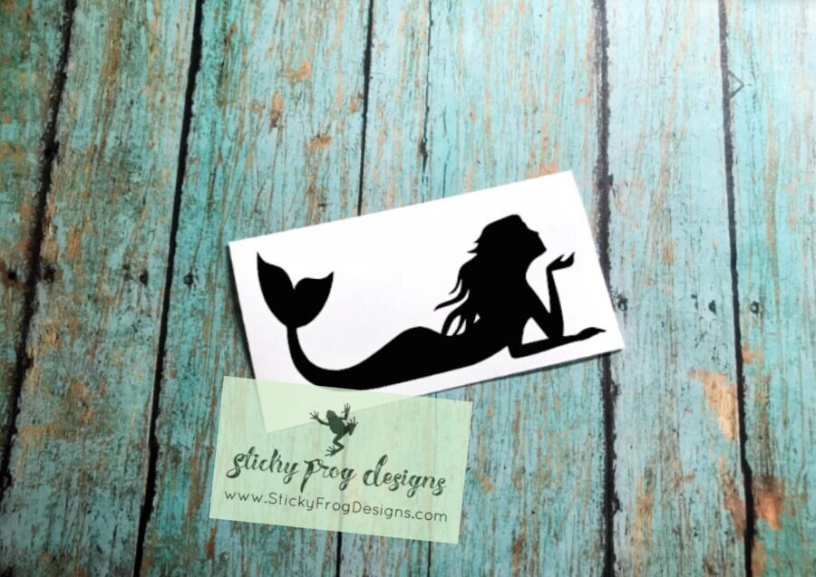 Mermaid Decal, Mermaid Car Decal, Mermaid Sticker, Mermaid Bumper ...