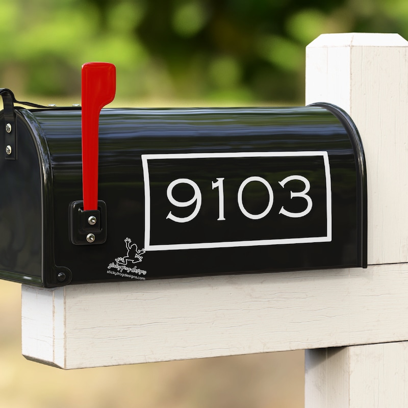 Modern Mailbox Numbers - Etsy