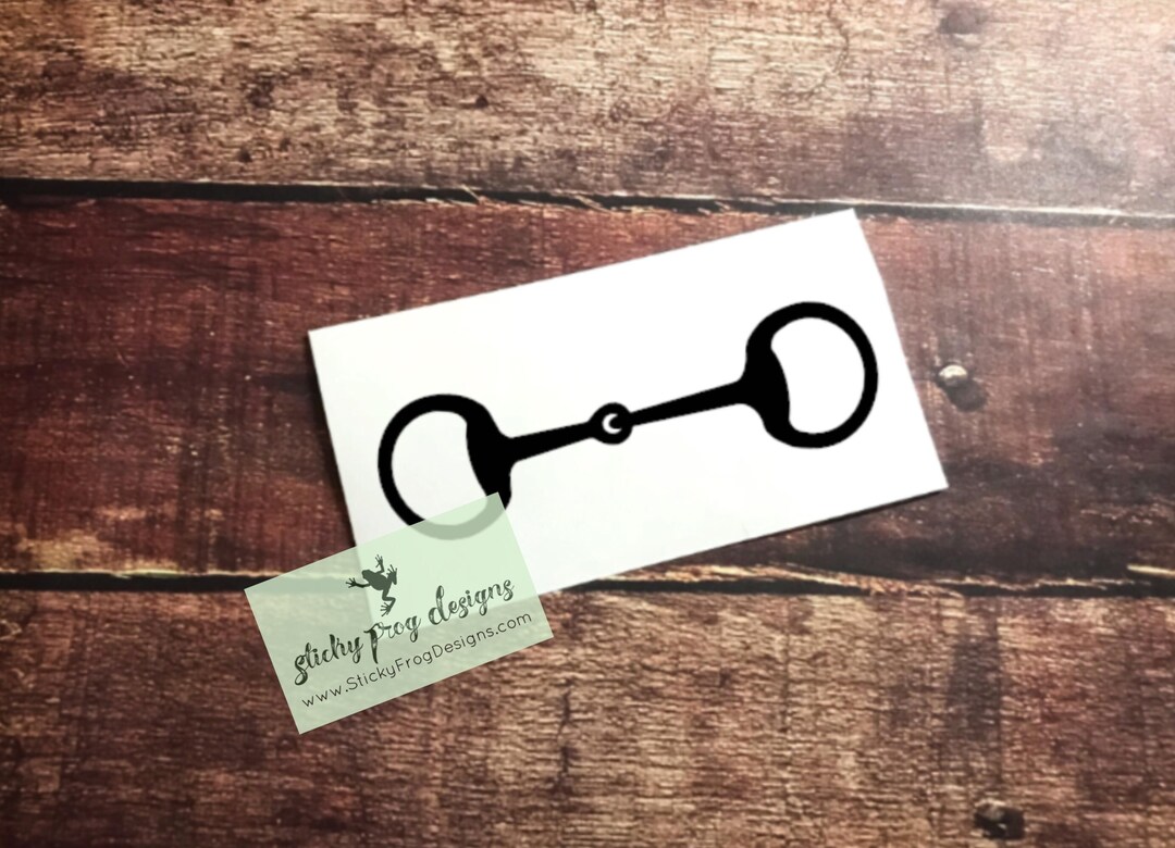 Horse Snaffle Bit Decal Equestrian Vinyl Sticker for Cars, Tumblers ...