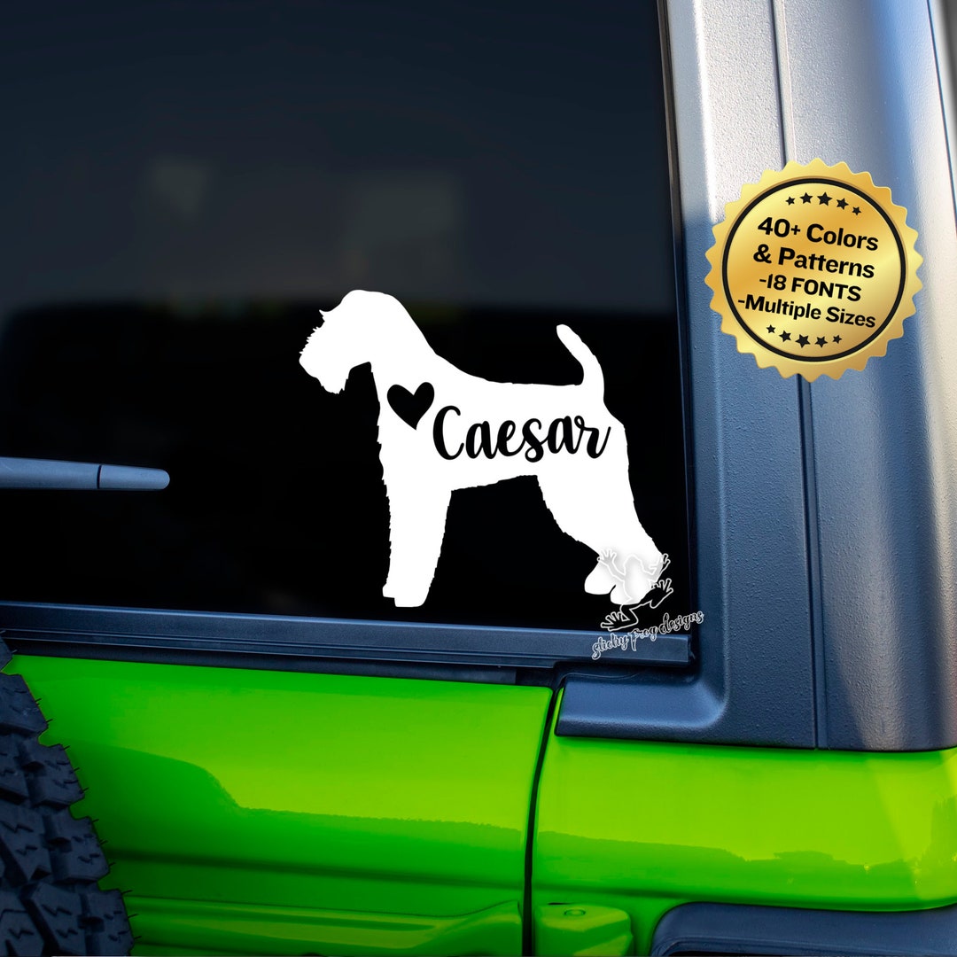 Personalized Airedale Decal for Cars, Tumblers, Laptops & More ...