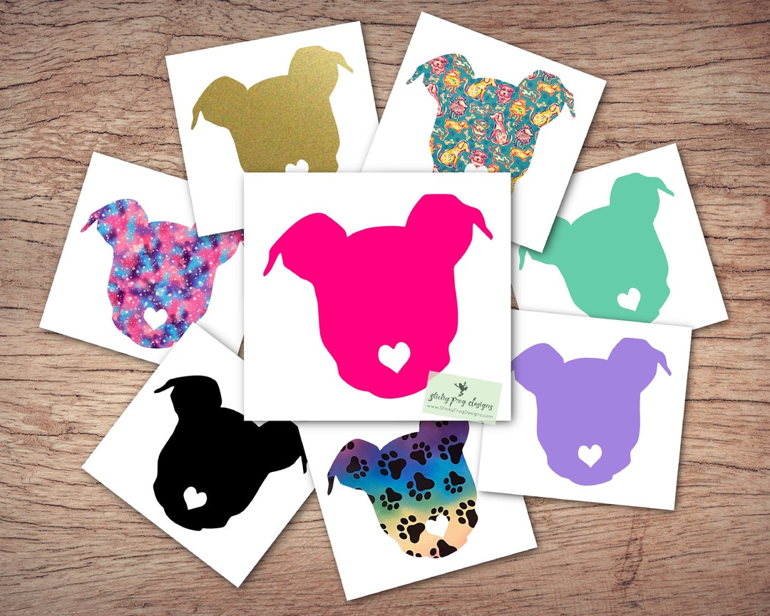 Cute Pit Decal for Cars, Tumblers, Laptops and More - Pit Bull Vinyl ...
