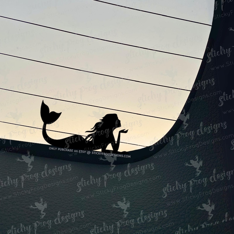 Mermaid Car Sticker Decal - Etsy