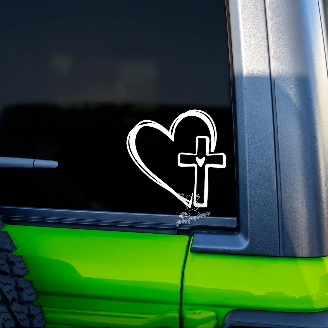 Cross Decal for Cars, Tumblers, Laptops & More - Christian Vinyl ...