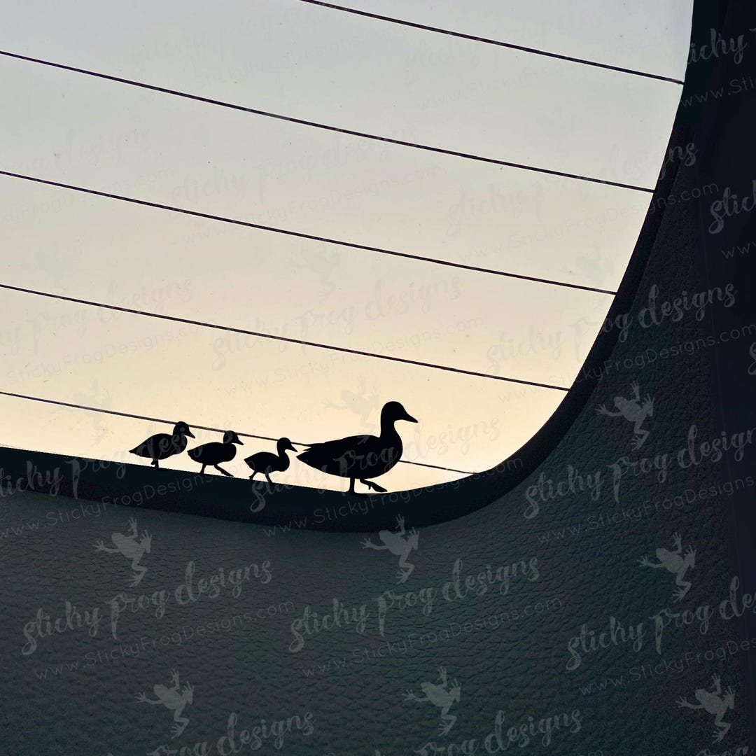 Duck Easter Egg Decal - Small Duck Sticker - Tiny Bumper Stickers ...