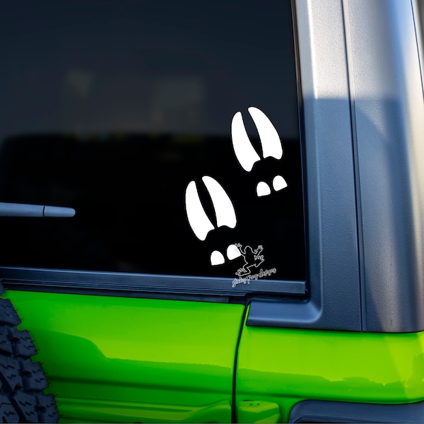 Deer Track Decal - Etsy