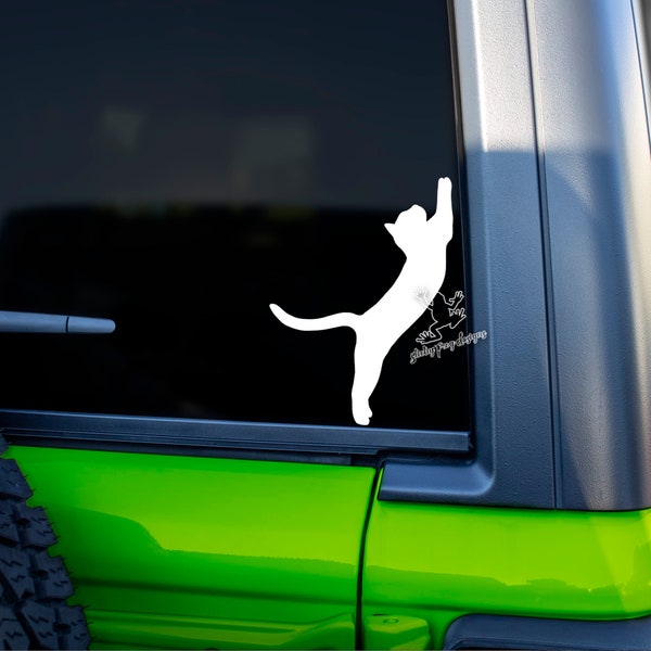 Cat Car Decal - Etsy