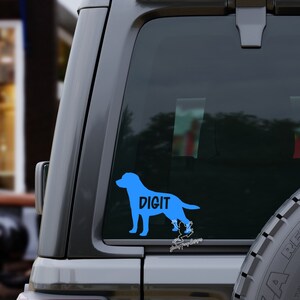 Personalized Lab Decal - Labrador Vinyl Sticker for Cars, Tumblers ...