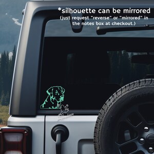 Lab Decal for Cars, Tumblers, Laptops and More - Labrador Vinyl Window ...