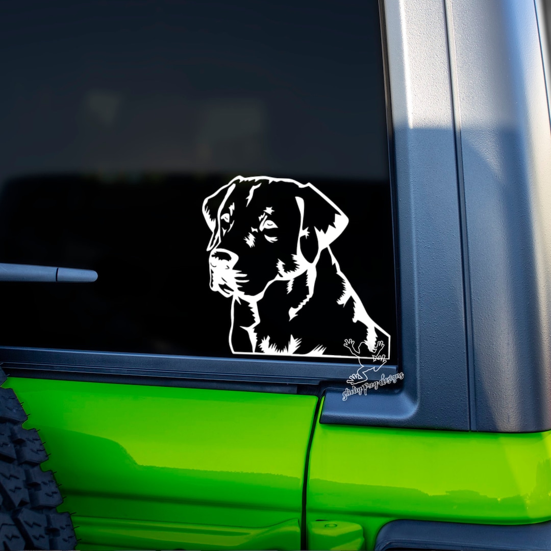 Lab Decal for Cars, Tumblers, Laptops and More - Labrador Vinyl Window ...