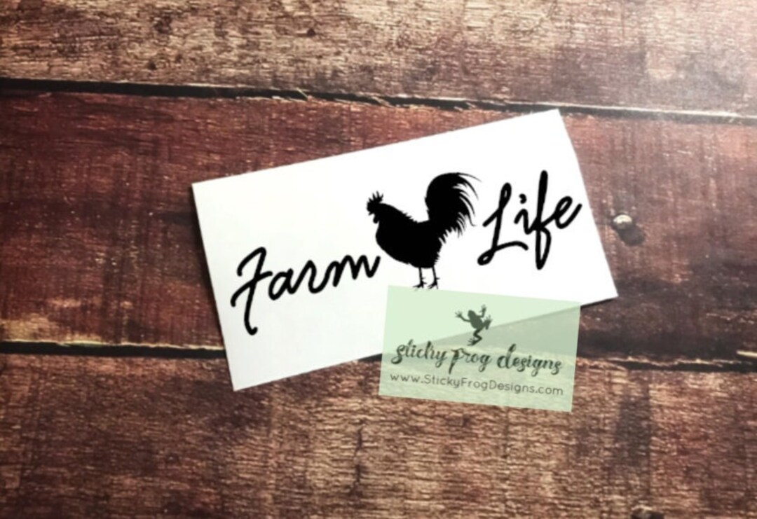 Farm Life Decal, Chicken Decal, Farm Life Sticker, Chicken Sticker ...