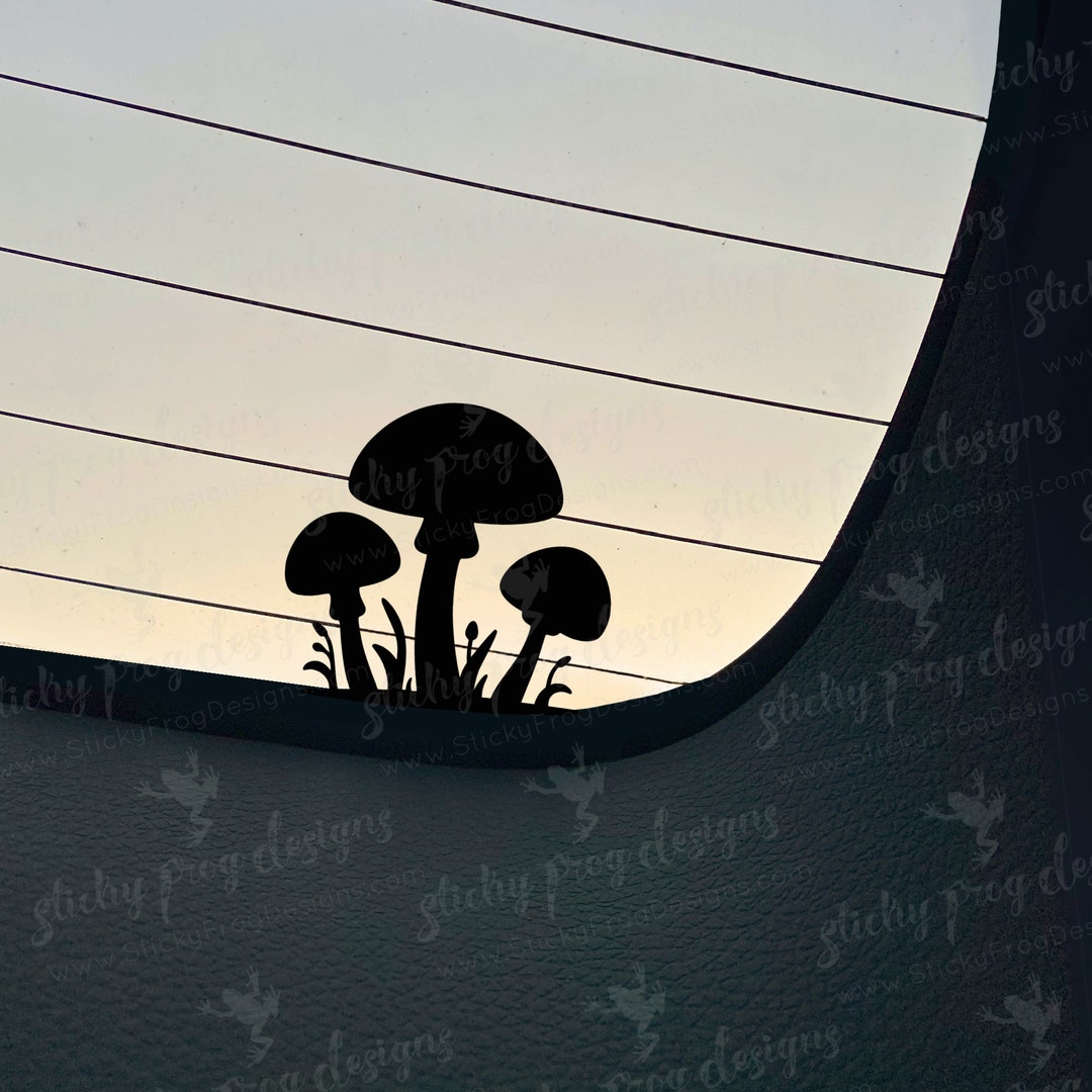 Mushroom Decal - Small Easter Egg Car Sticker - Tiny Bumper Stickers ...