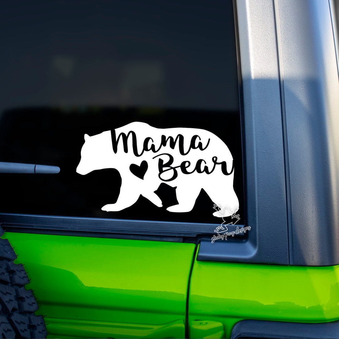 Mama Bear Decal for Cars, Tumblers, Laptops and More - Mama Bear Vinyl ...