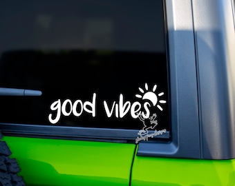 Good Vibes Only Car Decal Saging Bad Vibes Witch Decal Witchcraft ...