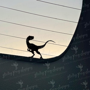 Velociraptor Easter Egg Decal - Dinosaur Sticker - Tiny Bumper Sticker ...