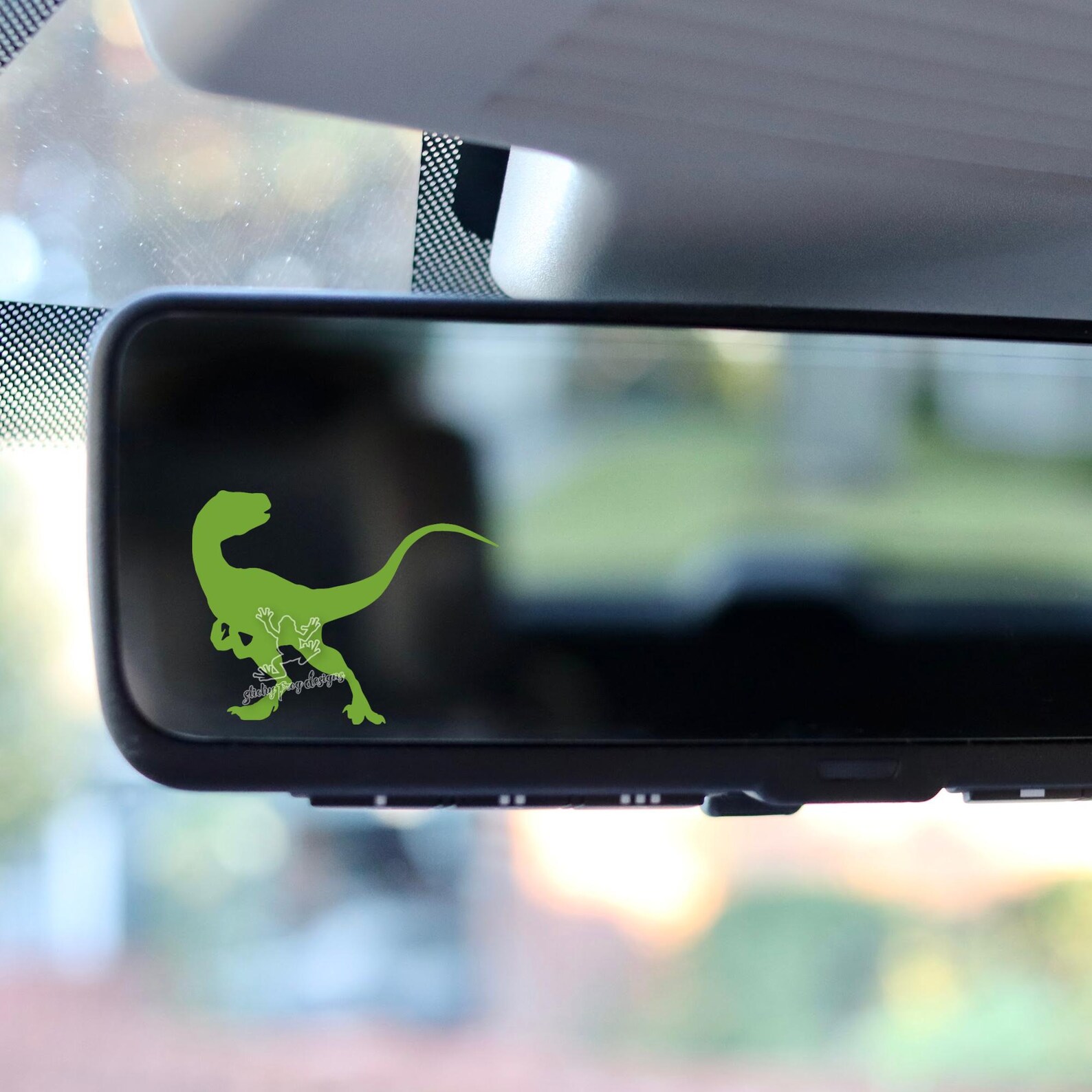Velociraptor Easter Egg Decal - Dinosaur Sticker - Tiny Bumper Sticker ...