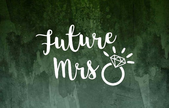Future Mrs Decal Engagement Decal Engagement Tumbler Decal | Etsy