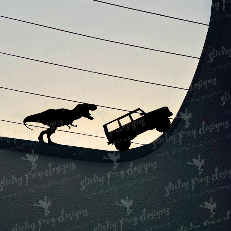 T. Rex Jeep Decal - Etsy