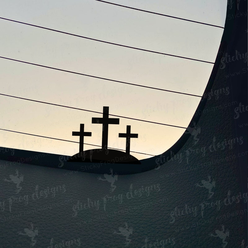 Cross for Car Sticker - Etsy