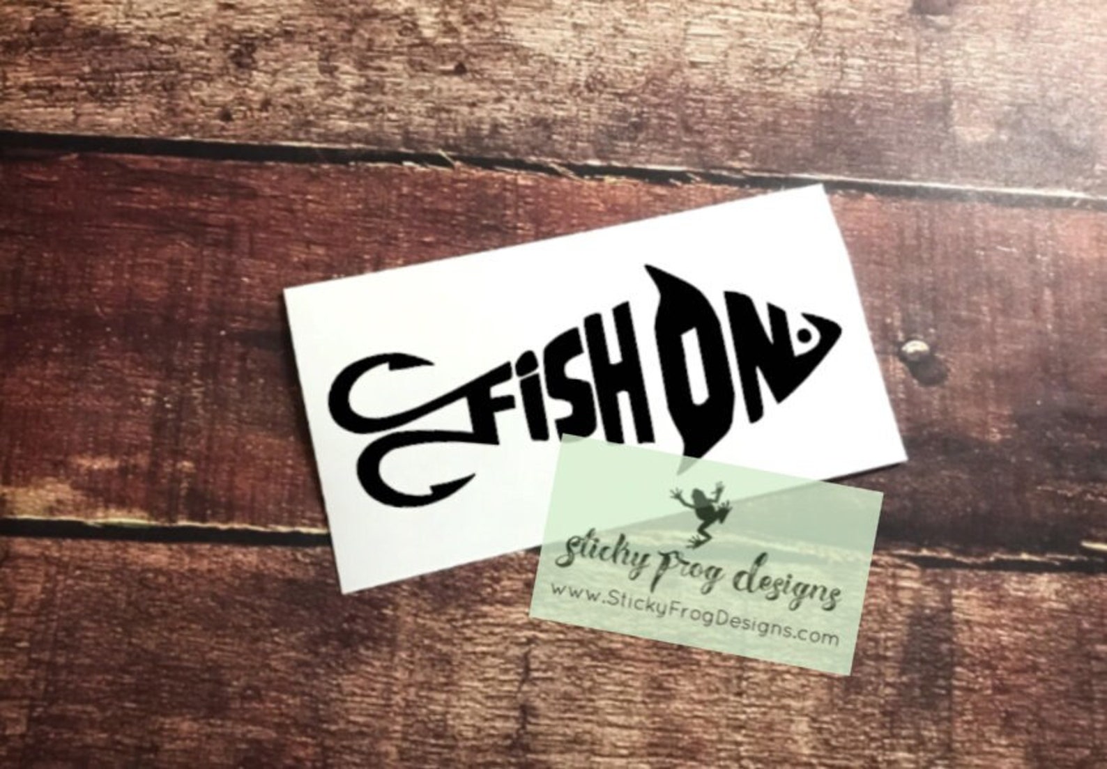 Fish Decal Fish on Decal Fishing Decal Fish Sticker - Etsy
