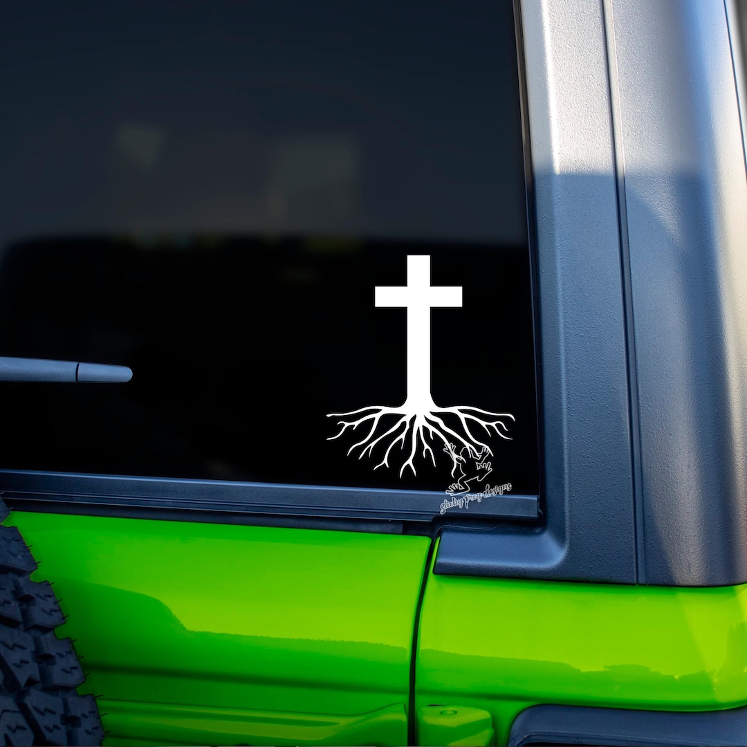 Cross Roots Decal for Cars, Tumblers, Laptops & More - Christian Vinyl ...