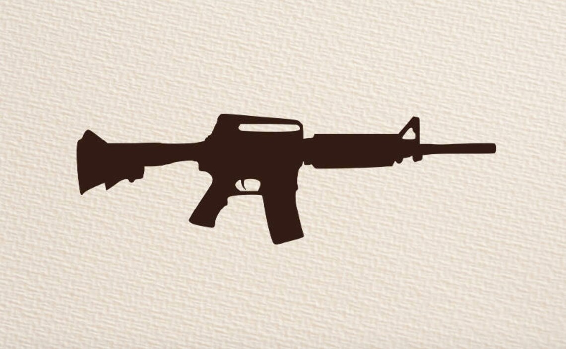 AR-15 Decal Assault Rifle Decal AR Decal Truck Decal 2nd | Etsy