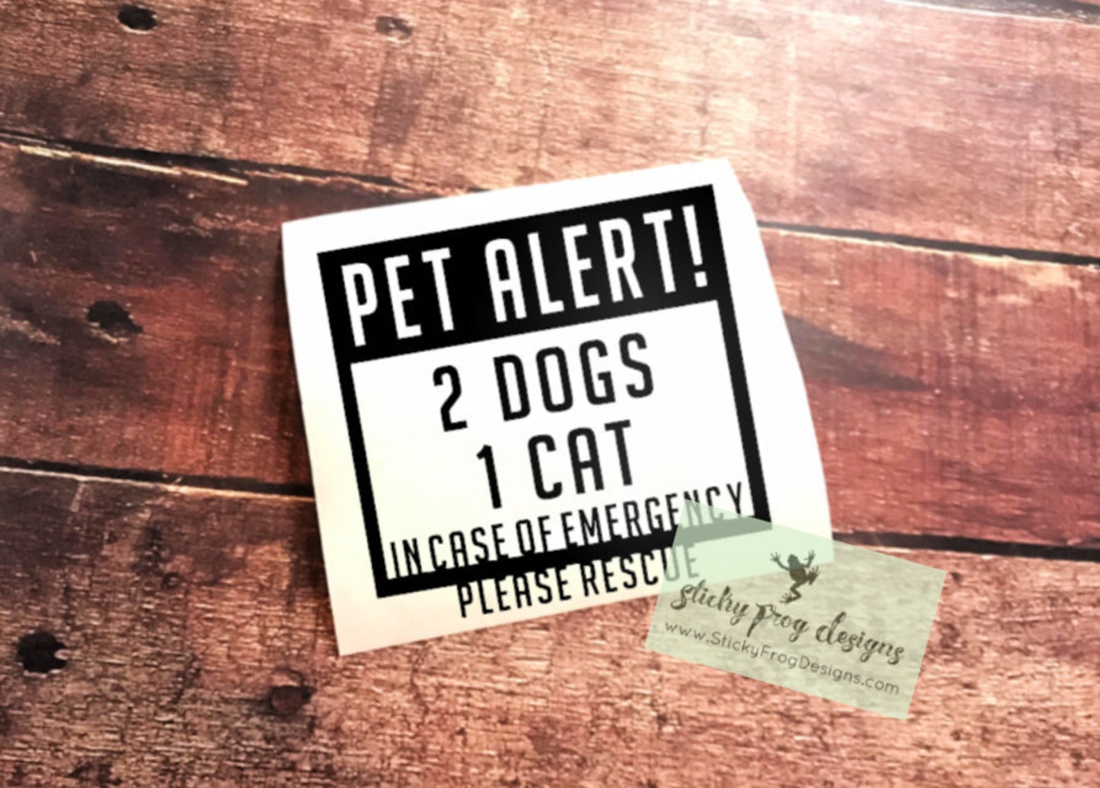 Emergency Pet Decal Save My Pet Decal Pet Alert Decal Pet | Etsy