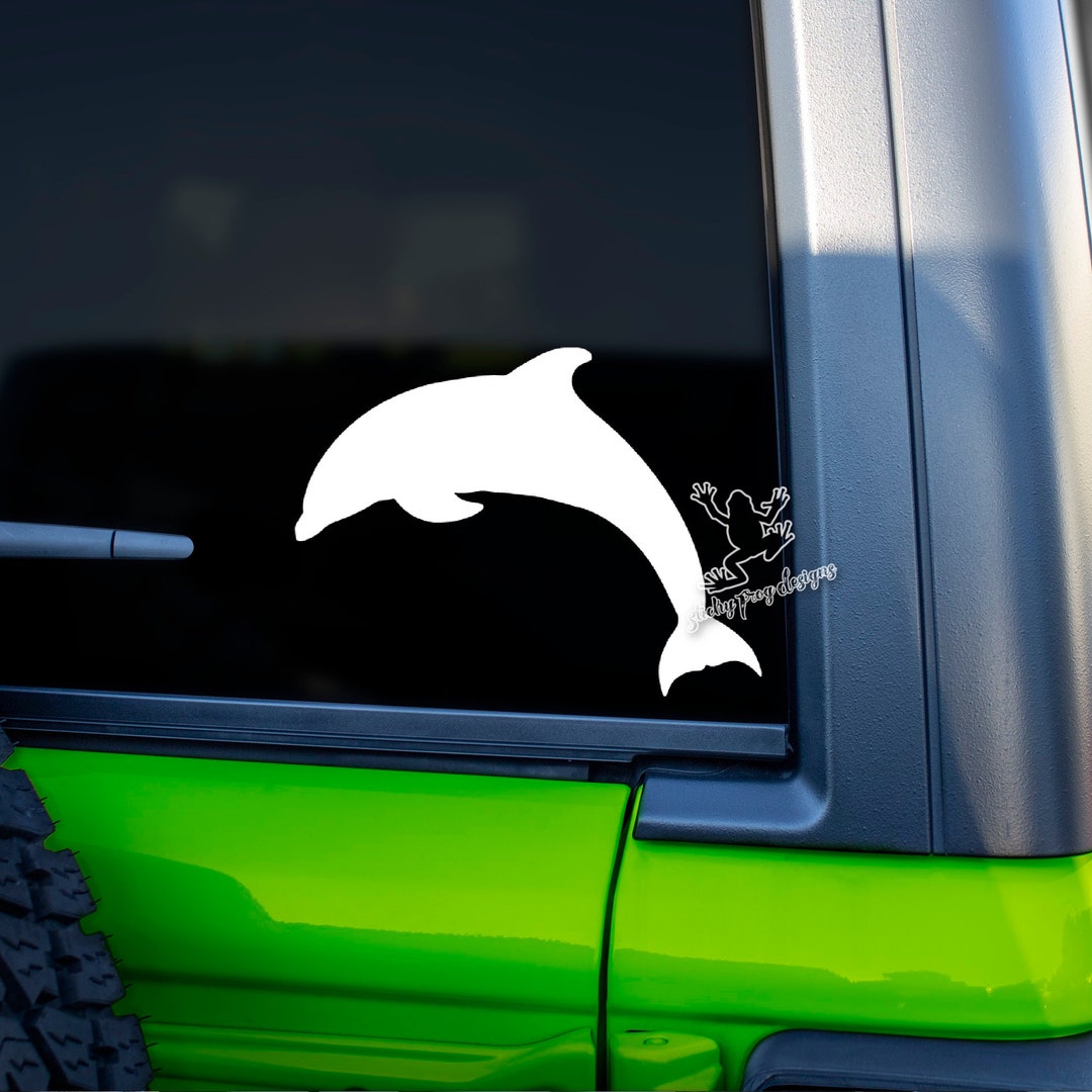 Dolphin Decal for Car, Tumbler, or Laptop - Vinyl Dolphin Window ...