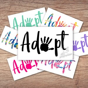 Adopt Decal for Cars, Tumblers, Laptops and More - Foster Parent Vinyl ...