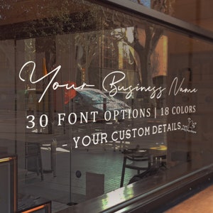 Store Decal - Personalized Vinyl Sticker for Your Brand - Customized ...