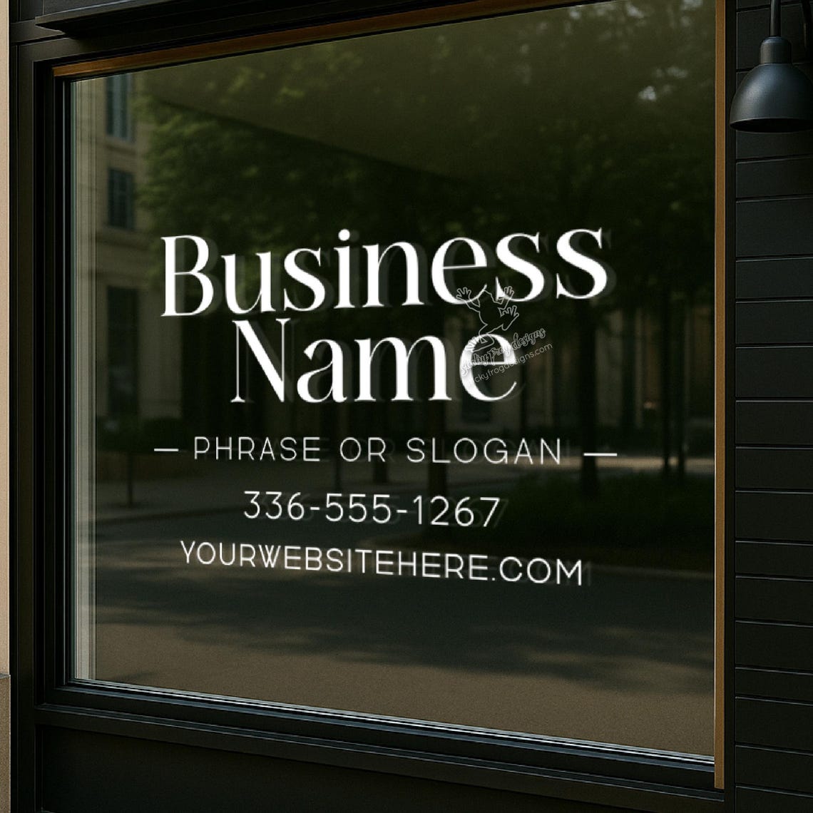 Business Name Decal - Business Logo Window Sticker - Custom Office ...