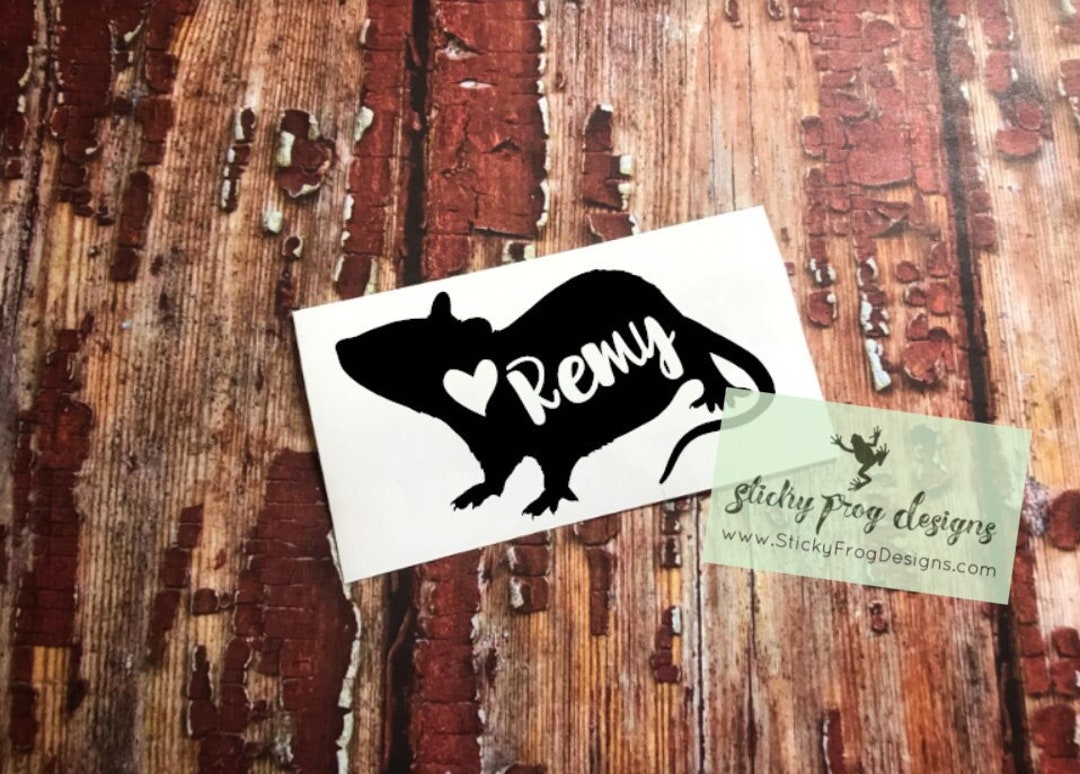 Rat Decal Rat Name Decal Rat Sticker Rat Car Decal Rat Car - Etsy