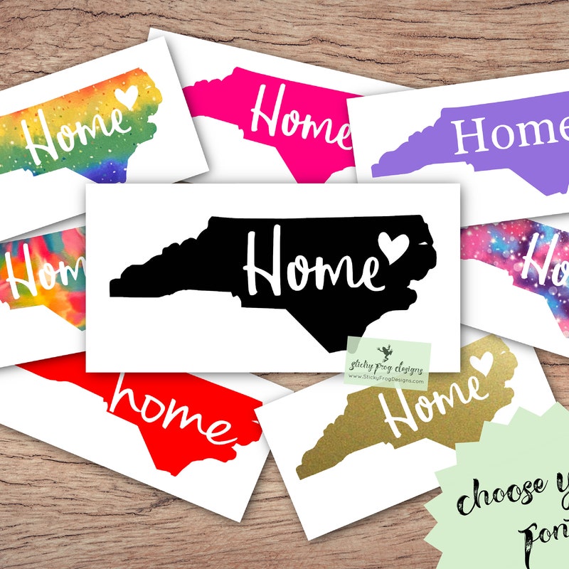 North Carolina Decal - Etsy