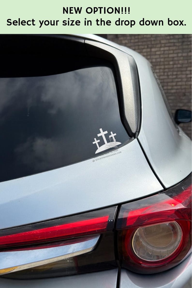 Christian Cross Decal - Tiny Cross Sticker - Religious Gift - Tiny ...