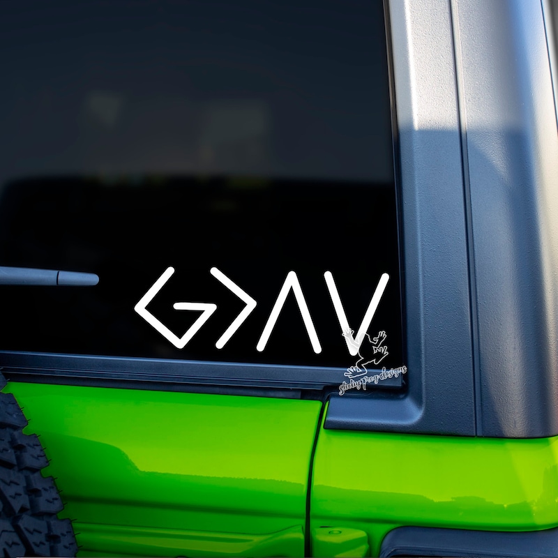 God is Greater Than High and Lows Car Decal - Etsy
