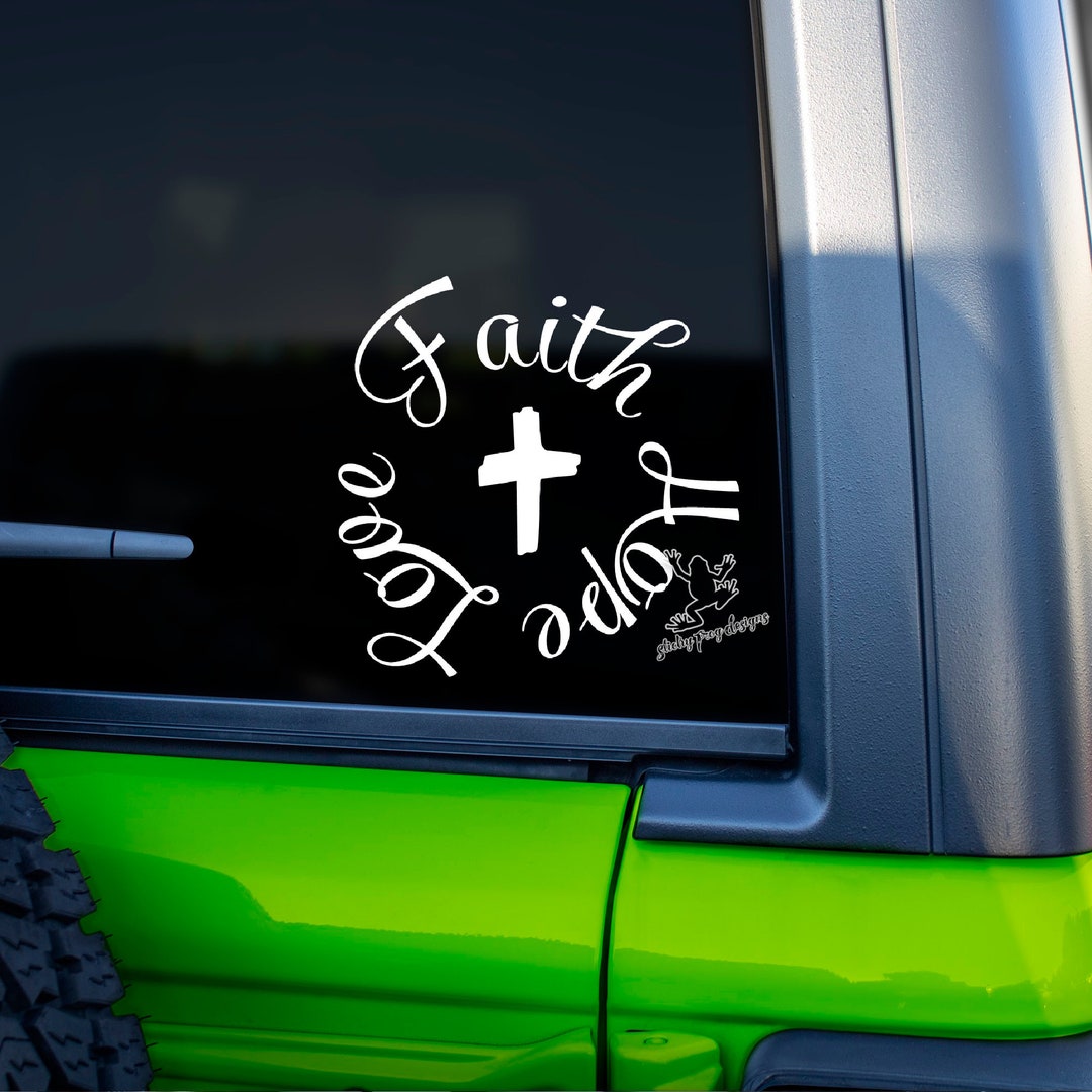 Faith Decal for Cars Tumblers Laptops and More Christian - Etsy