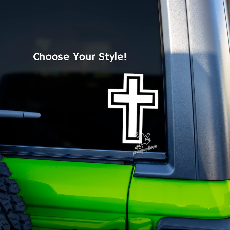 Cross Decal - Etsy