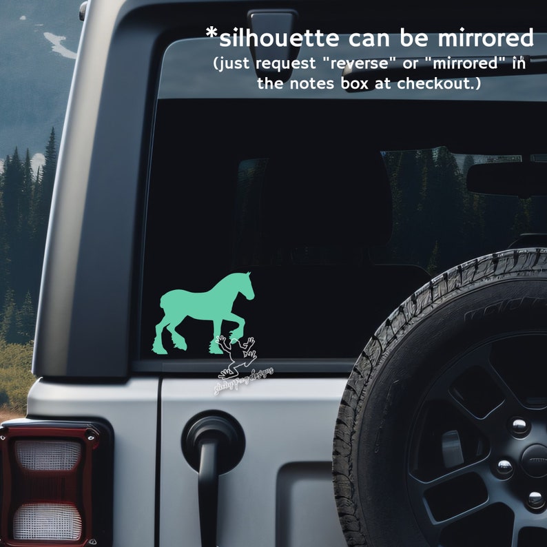 Draft Horse Decal for Cars, Tumblers, Laptops and More - Draft Horse ...