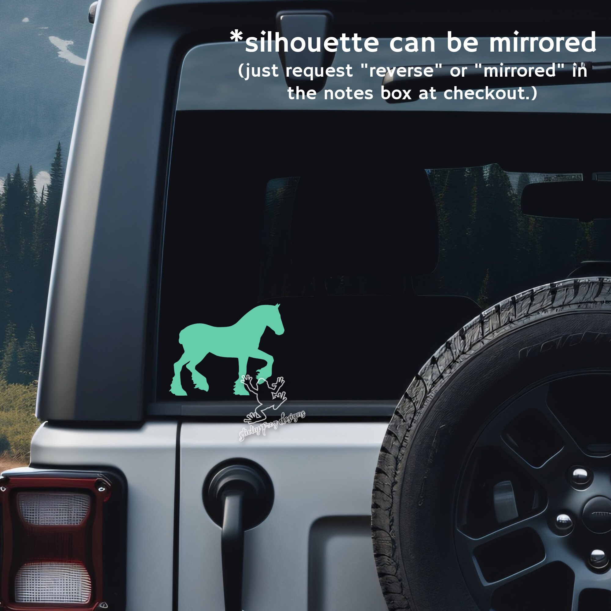 Draft Horse Decal for Cars, Tumblers, Laptops and More - Draft Horse ...