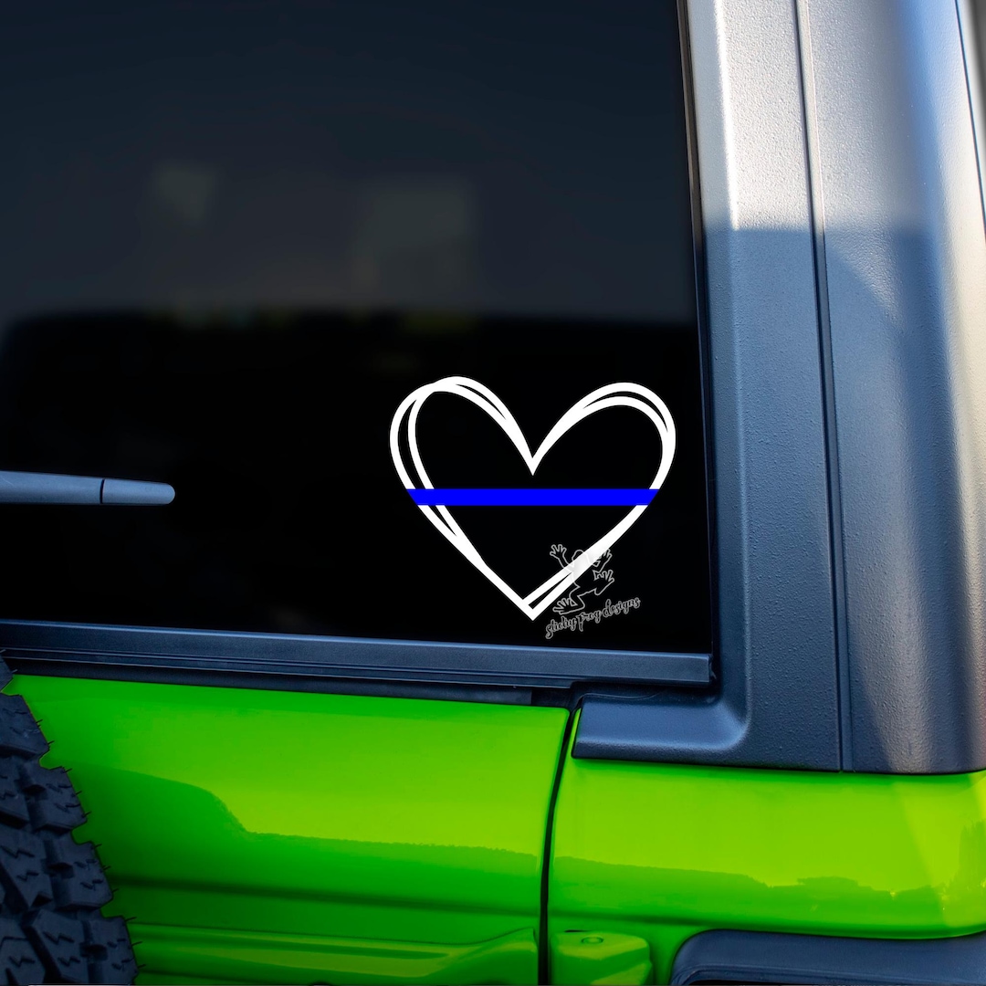 Thin Blue Line Decal for Cars, Trucks, Tumblers & More - Police Wife ...
