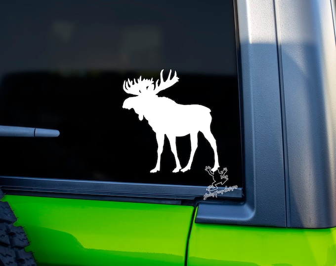 Moose Vinyl Decal - Etsy