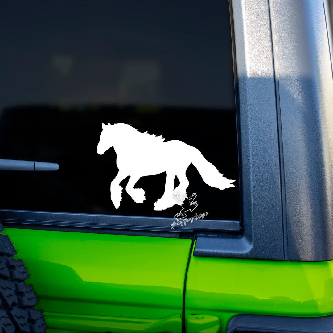 Gypsy Vanner Decal for Cars, Tumblers, Laptops and More - Gypsy Cob ...